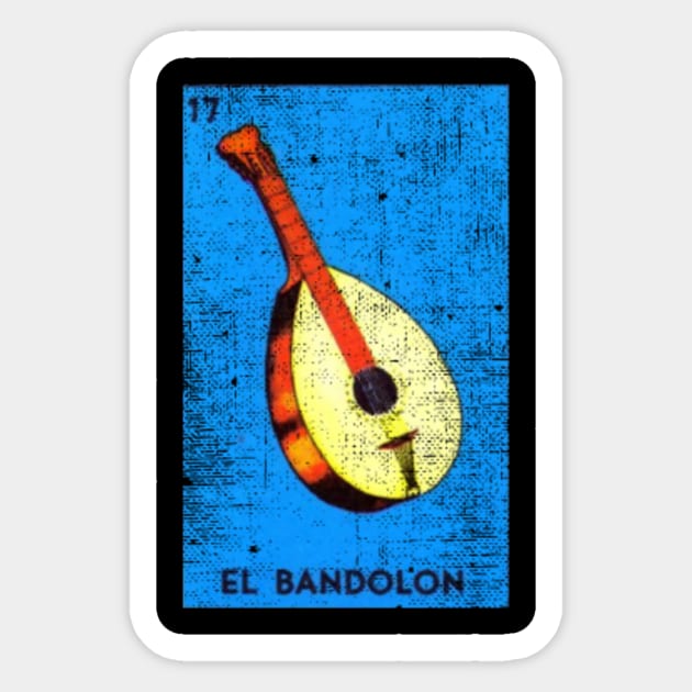 El Bandolon Mexican Loteria Bingo Card Loteria Sticker Teepublic